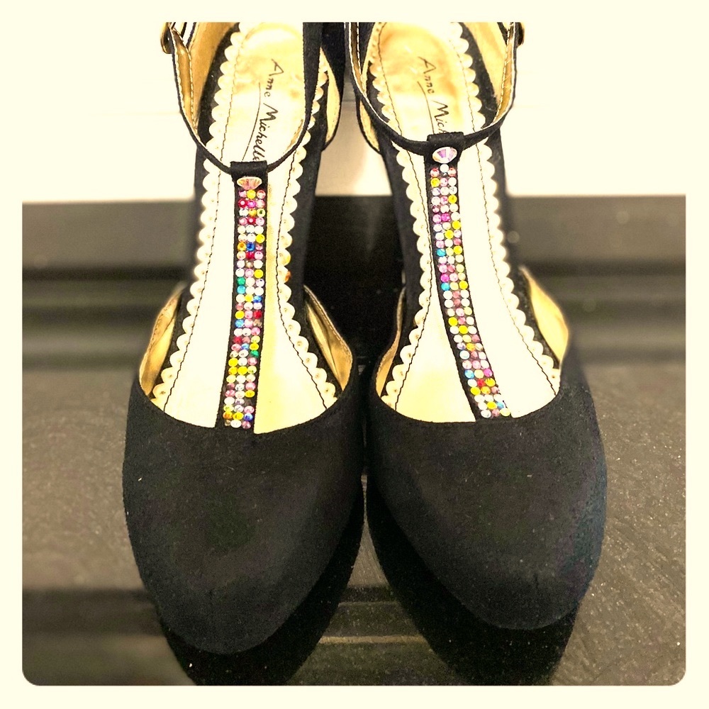 Anne Mitchell Glammed Jewels Heels - Gem